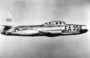 Right side profile of the Lockheed YF-94A Starfire prototype, 48-356 ...