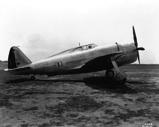 Republic XP-47B Thunderbolt 40-3051, right side view | This Day in Aviation