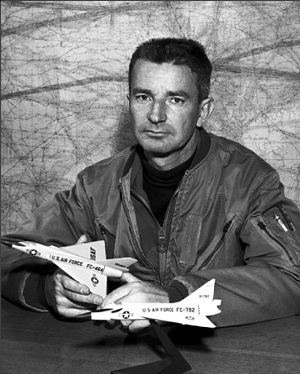 JOHNSON, Richard Lowe with F-102 and F-106 models | This Day in Aviation