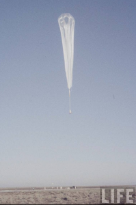 Project Man High III launch 1151 UTC, 8 October 1958, Holloman AFB 2 ...