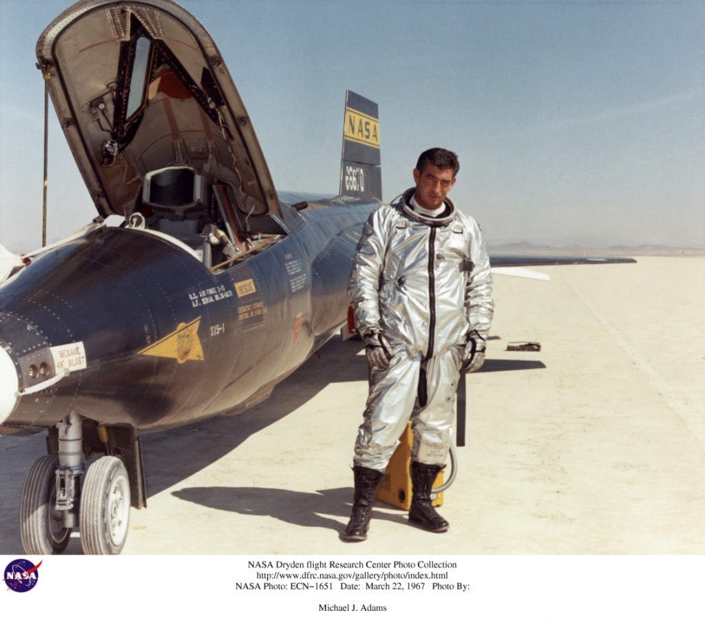 ADAMS, Michael J., Major, USAF with X-15A 56-6671 | This Day in Aviation