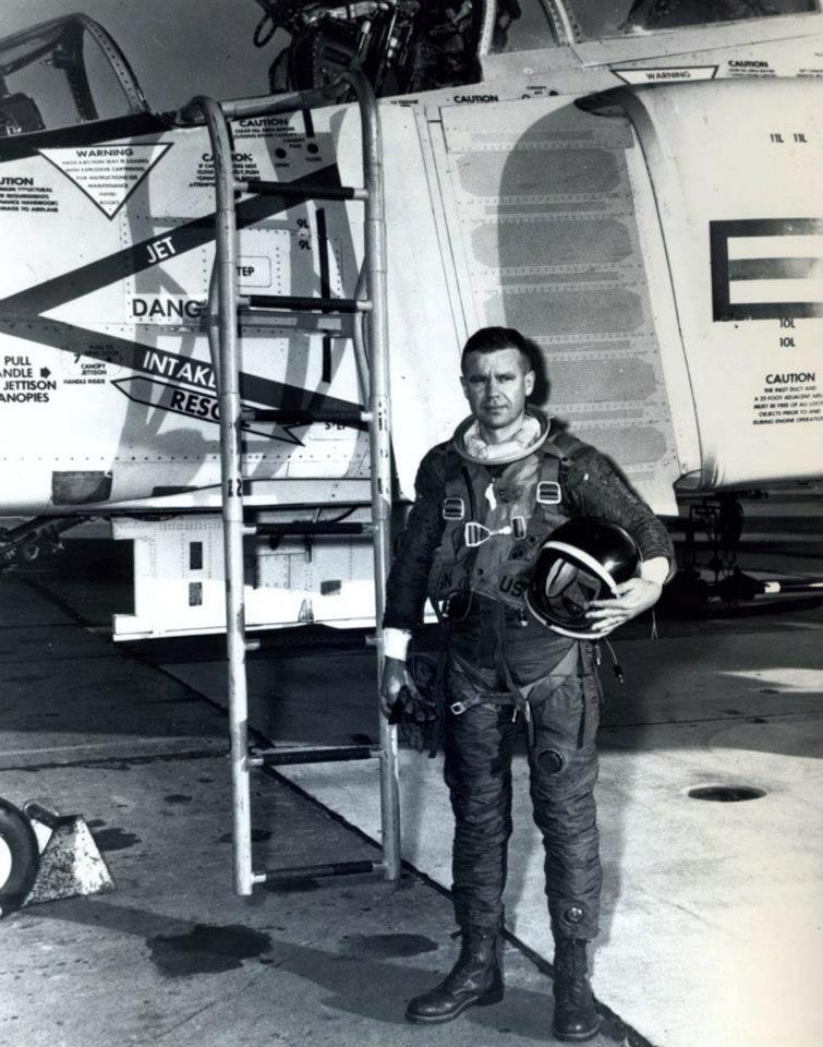 ROBINSON,R. B., Lieutenant Colonel, USMC, with Operation Skyburner YF4H ...