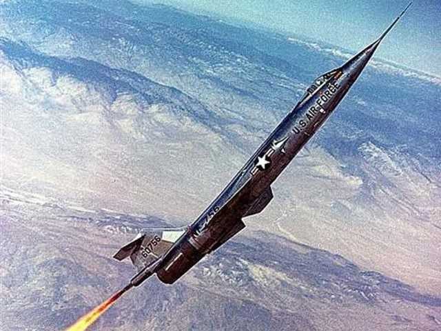 Lockheed NF-104A 56-0756 in climb, color, 2 | This Day in Aviation