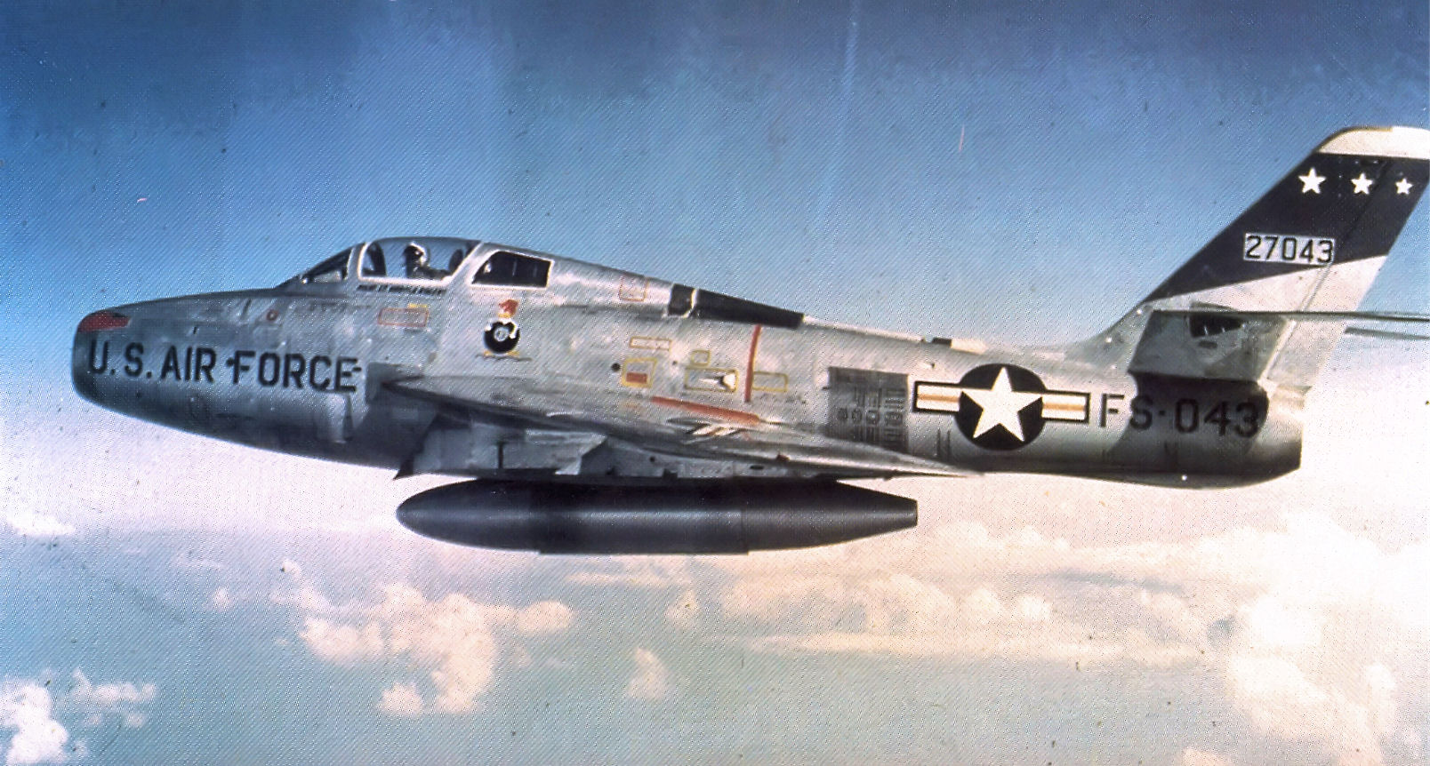 Republic F-84F-35-RE Thunderstreak 52-7043 of the 405th Fighter Bomber ...
