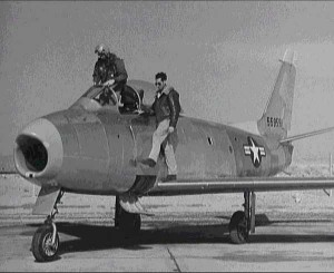 WELCH, George S., Test Pilot, North American Aviation, with XP-86 Sabre ...