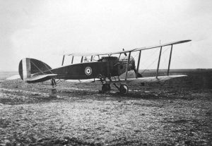 Bristol fighter F2A biplane at Turnberry No 1 Aerial Fighting training ...