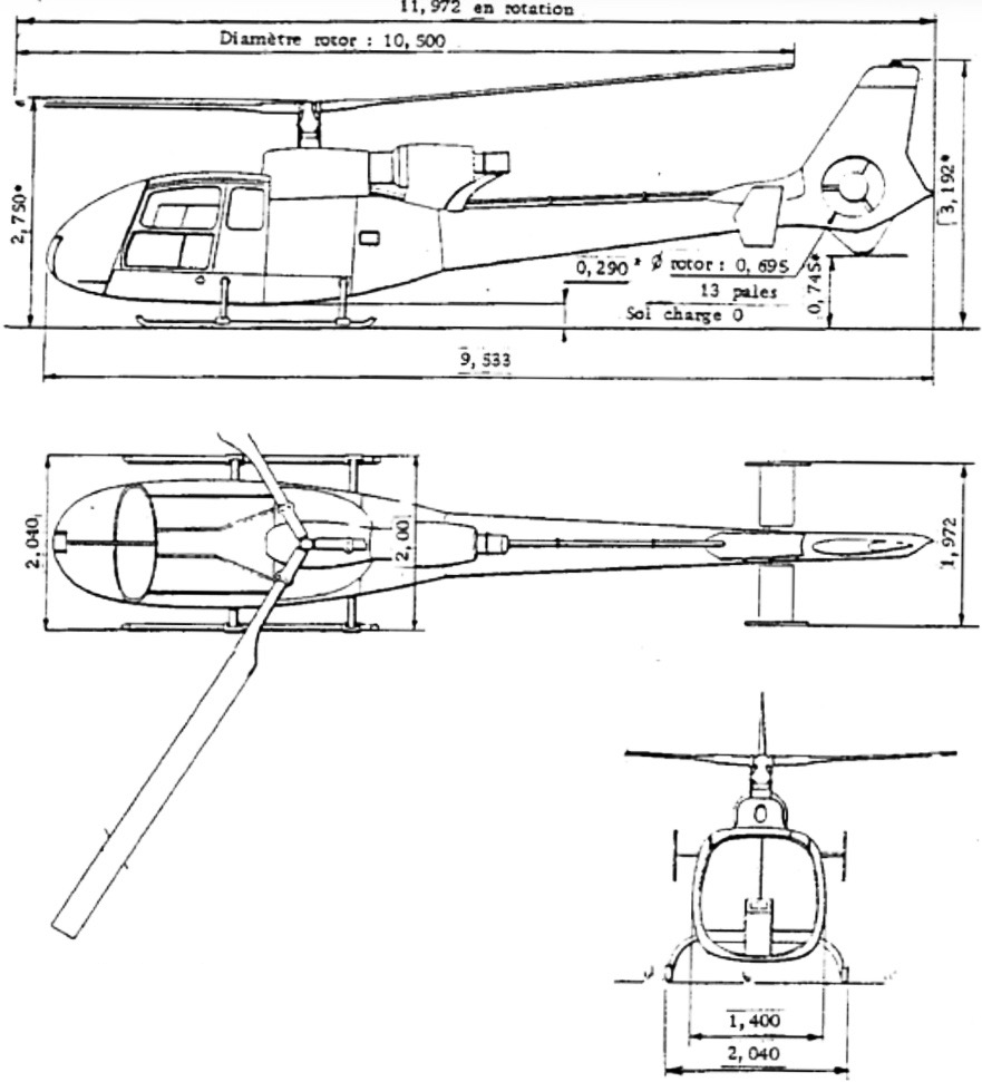Aerospatiale Gazelle Rotor Mast