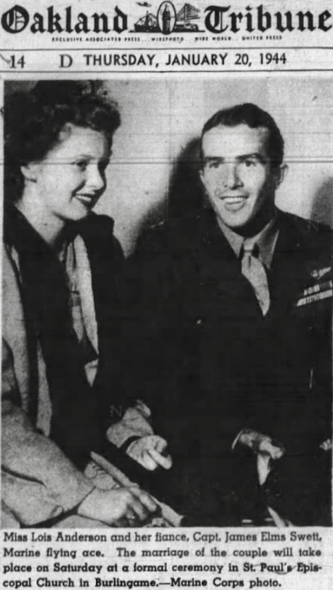 Medal Of Honor First Lieutenant James Elms Swett United States Marine