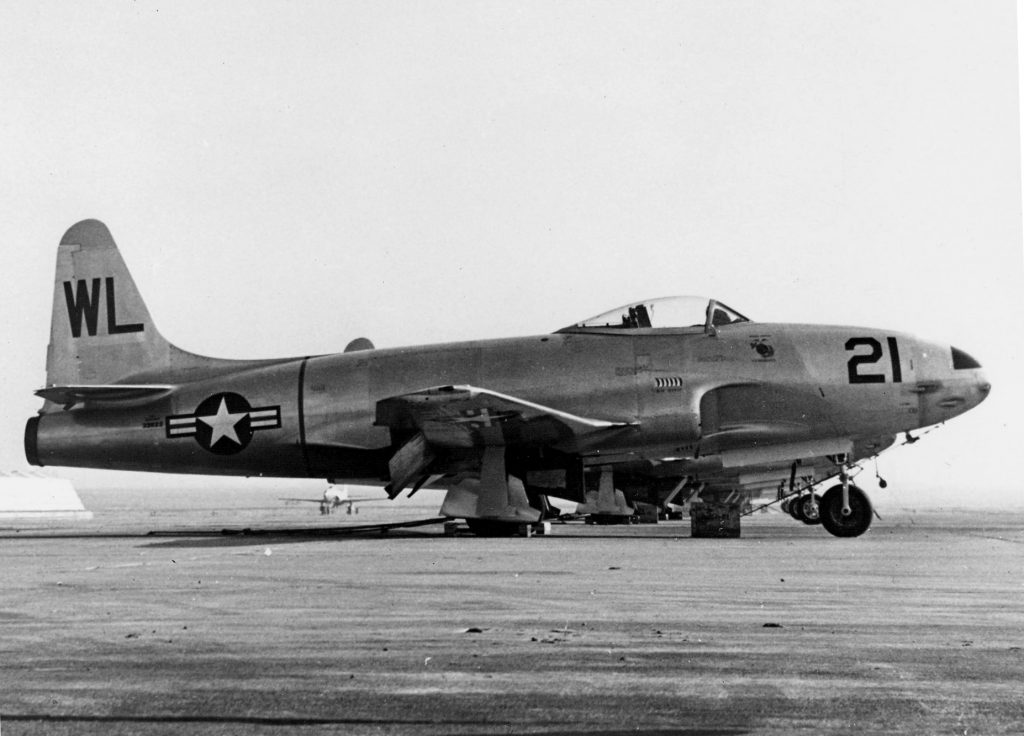 Lockheed_TO-1_Shooting_Star_VMF-311_parked_c1948 | This Day in Aviation