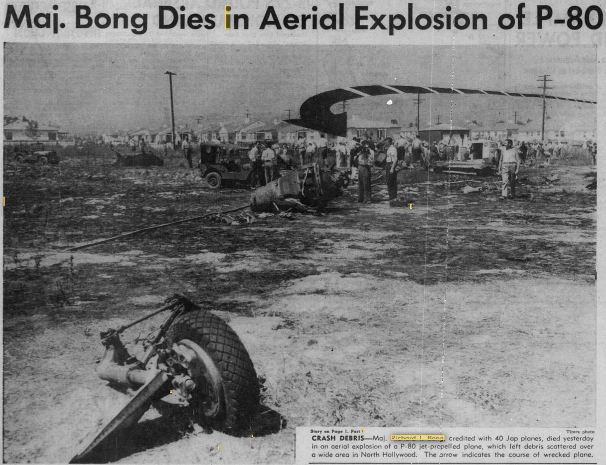 Dick Bong | This Day in Aviation