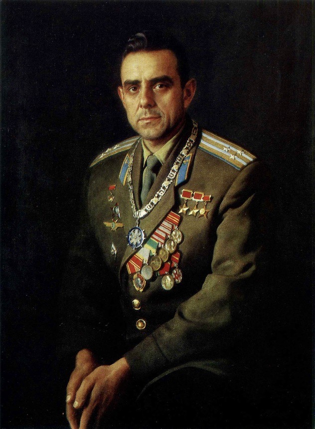 Vladimir Komarov And Yuri Gagarin