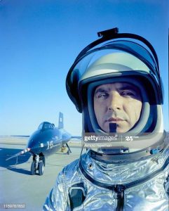 american-pilot-and-astronaut-major-robert-michael-white-as-he-poses ...