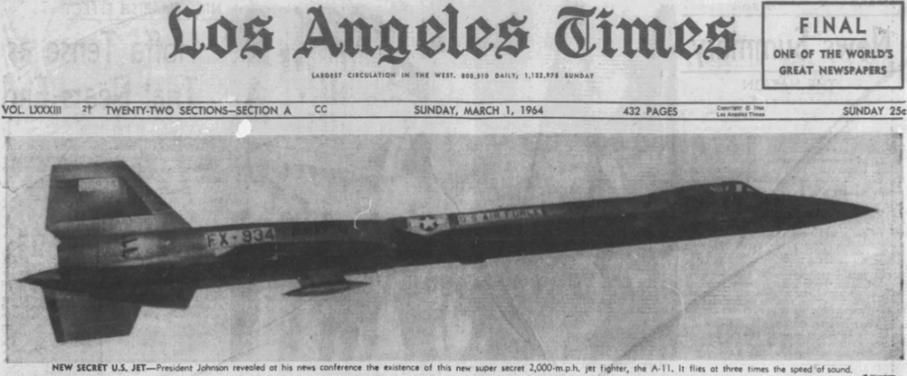 Lockheed F-12B | This Day in Aviation