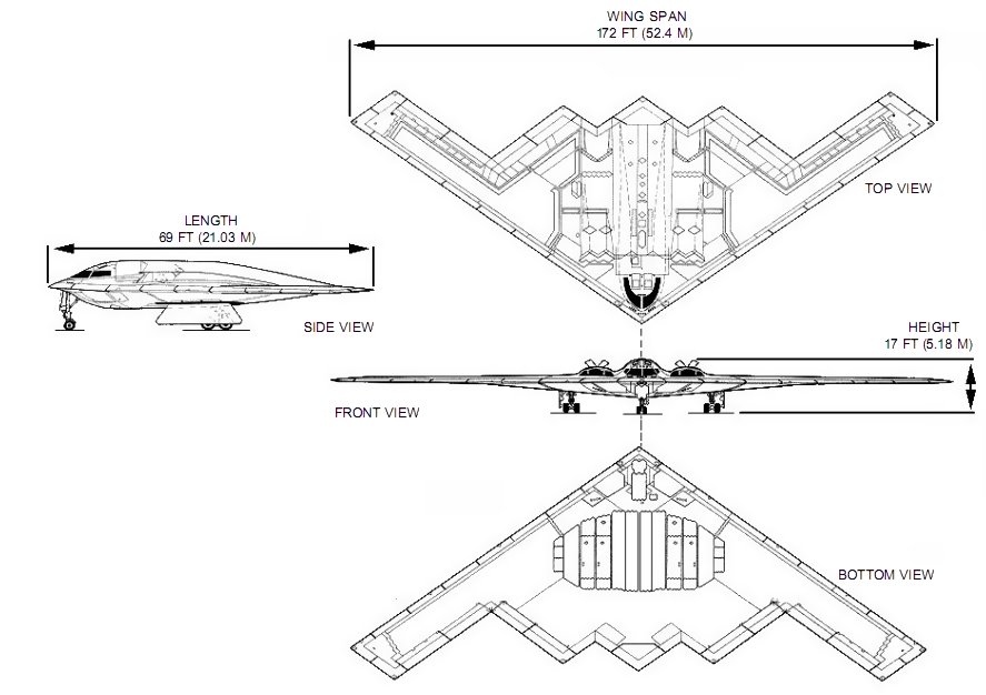 Stealth Bomber Drawing